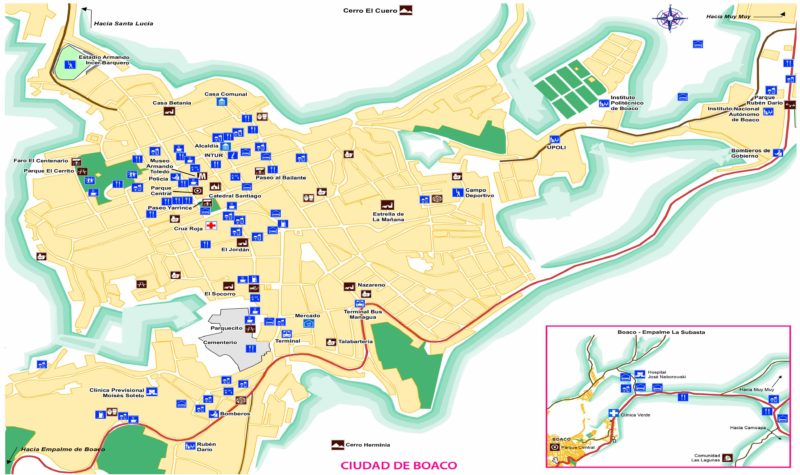 Mapa-Arte-Rupestre-comunidad-las-lagunas-Boaco – Visita Nicaragua